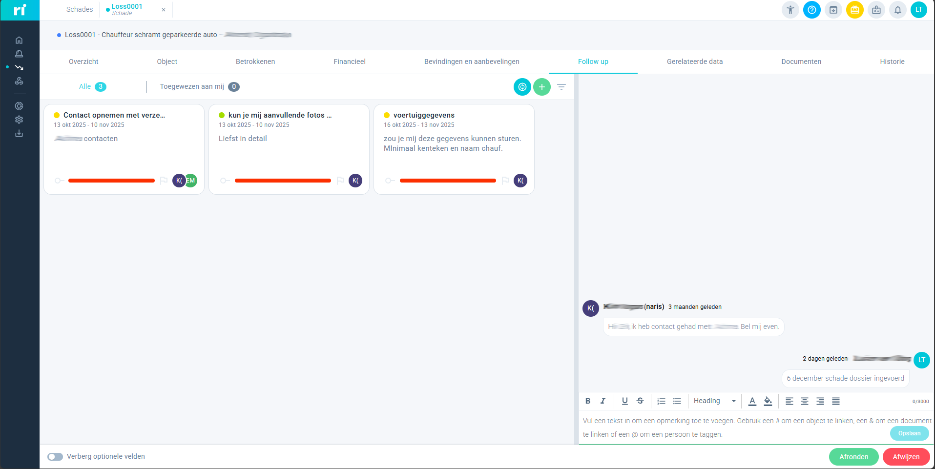 Naris introduceert de functie Verzekeringen in haar platform